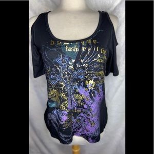 BONGO | Tops | Bongo Knit Top With Open Shoulder | Poshmark